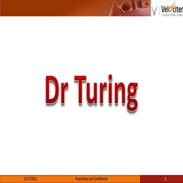 Dr. turing | PPTX