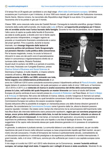 Curriculum vitae luisa pellegrini | PDF