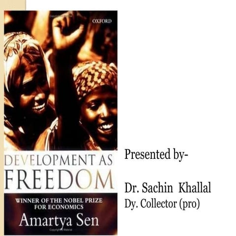 Devlopment As Freedom- Book Review | PPTX