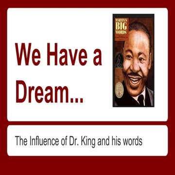 Dr. martin luther king the power of words 2016 | PPTX