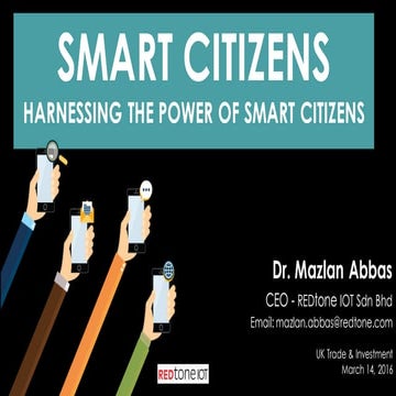 Smart Citizens - Harnessing the Power of Smart Citizens | PPT