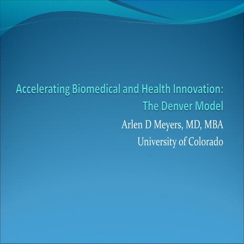 Accelerating Biomedical Innovation | PPT