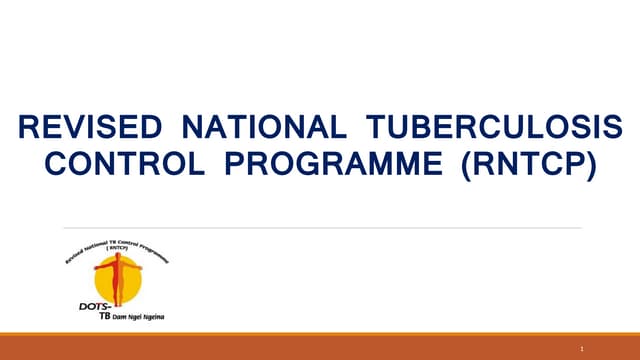 NATIONAL TUBERCULOSIS TB CONTROL PROGRAM | PPTX