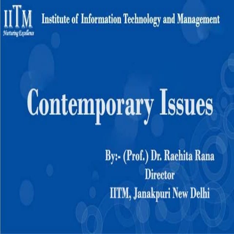 Contemporary Issues | PPTX