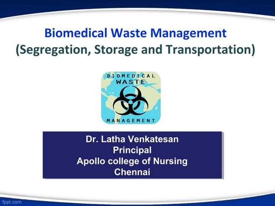 Bio medical waste ppt | PPT