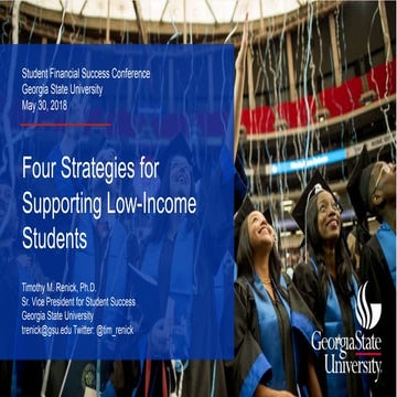 Dr. Tim Renick - using financial analytics to promote student success ...