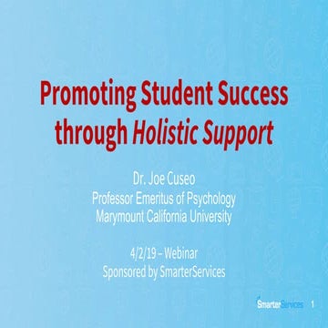 Promoting Student Success Through Holistic Support Webinar | PPTX ...