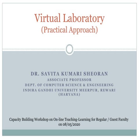 Virtual Laboratory (Practical Approach) | PPTX