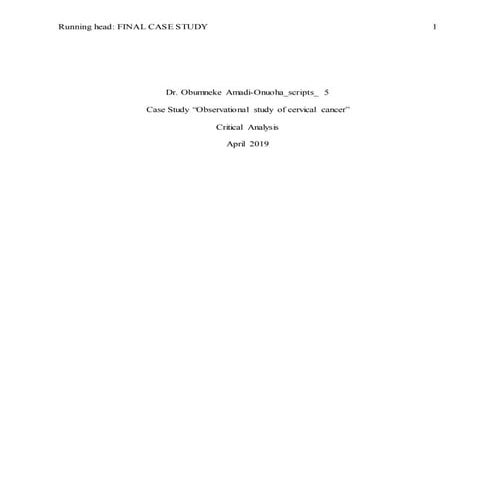 Dr. Obumneke Amadi-Onuoha Scripts- 5_ crit analysis_case study | PDF