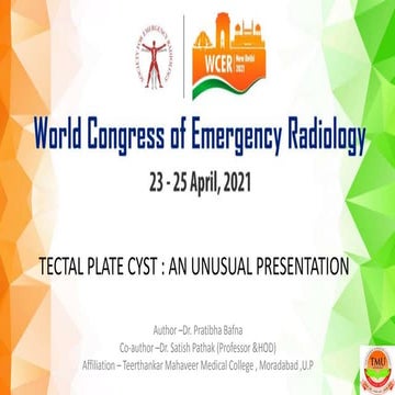 TECTAL PLATE CYST : AN UNUSUAL PRESENTATION | PPTX | Brain and Nervous ...