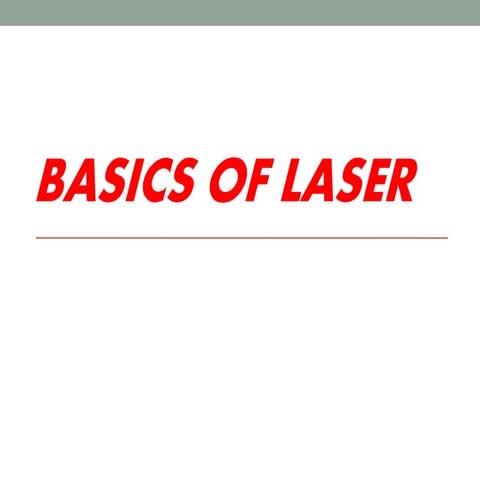 Laser Basics | PPT