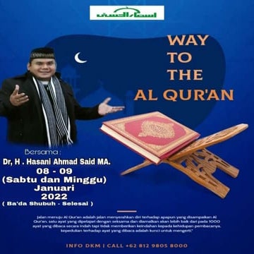 Dr. Hasani Ahmad Said, M.A. Way to The Qur’an | PPTX
