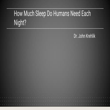 Importance of sleep for children's development | PPTX