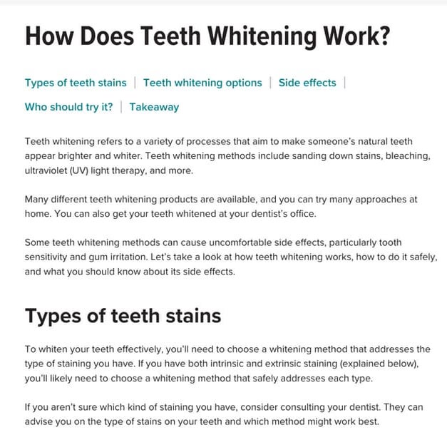 How Does Teeth Whitening Work? | PDF