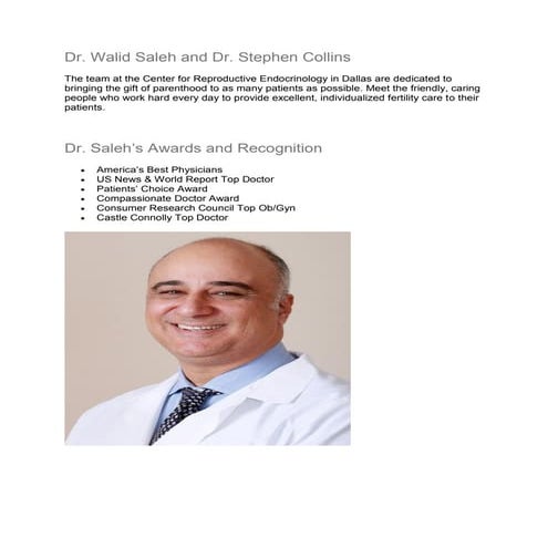 Dr. Walid Saleh and Dr. Stephen Collin - Best Fertility Doctor Dallas.pdf