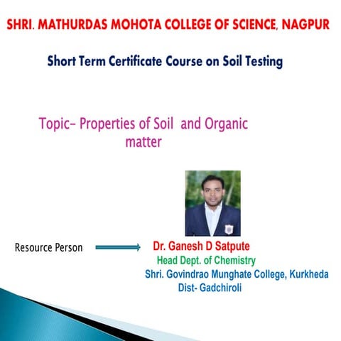 Dr. G. D. Satpute As A Resourse Person.pptx