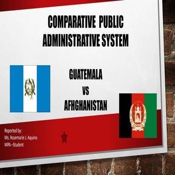 Comparative Public Administrative System | PPT