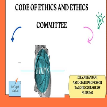 Code of ethics, Ethical principles, code of professional conduct ...