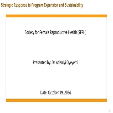 Case Study Strategic Response to Program Expansion and Sustainability | PPT