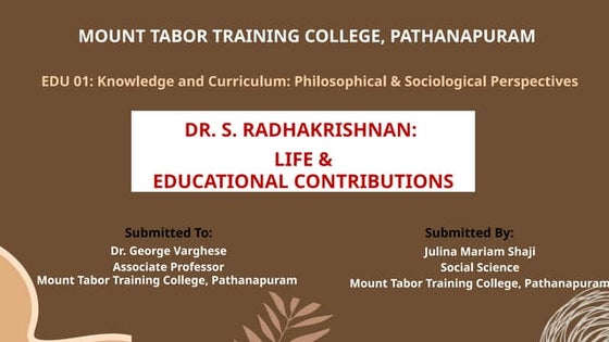 University Education Commission (Radhakrishnan Commission)-1948 1949 ...