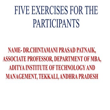 DR.CPP AITAM NITTR EXERCISES SOLUTIONS.pptx