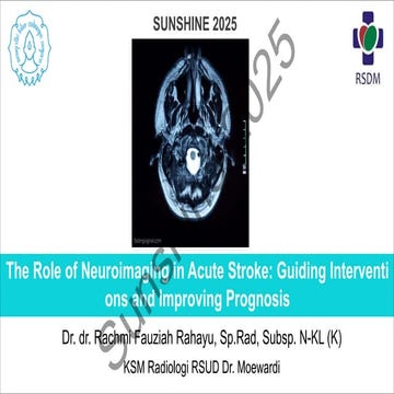 The Role of Neuroimaging in Acute Stroke | PDF