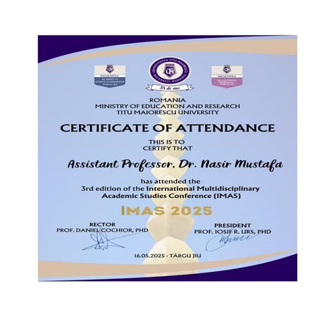 DR. NASIR MUSTAFA 3rd edition of the International conference | PDF