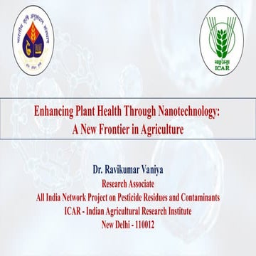 Enhancing Plant Health Through Nanotechnology A New Frontier In