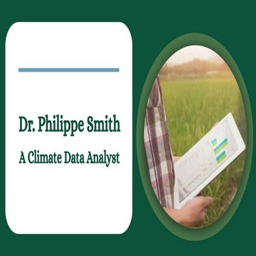 Dr. Philippe Smith - A Climate Data Analyst | PDF