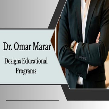 Dr. Omar Marar - Designs Educational Programs | PDF
