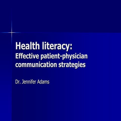 The Health Literacy Questionnaire (HLQ): A new approach to measuring ...