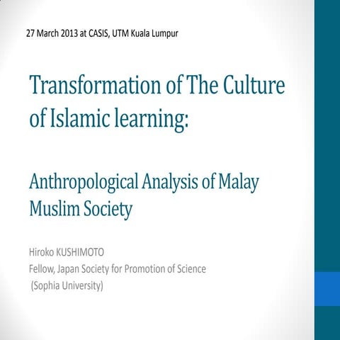 Islamization of Knowledge | PDF