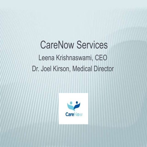 CareNow Services | PPTX | Eldercare | Family and Relationships