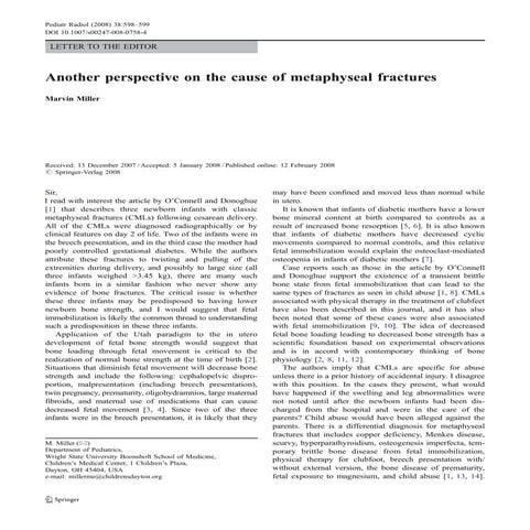 Dr. marvin miller unexplained fractrues | PDF