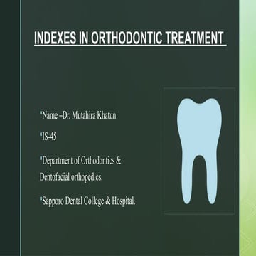 Index of Orthodontic Treatment Need (IOTN) | PPT