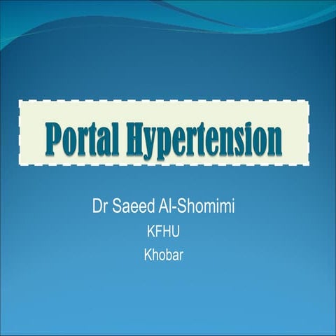 Portal Hypertension | PPT