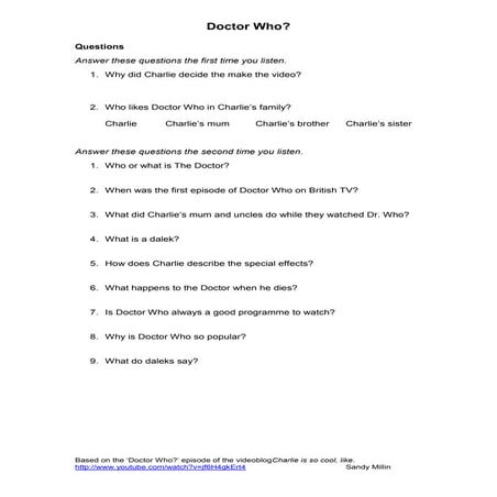 Dr. who beginner's guide with changes to correct | PDF