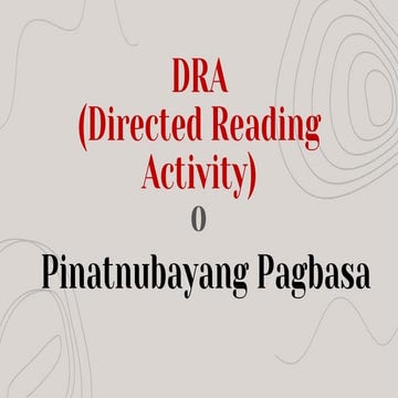 Directed-Reading Application Presentation for Education | PPTX
