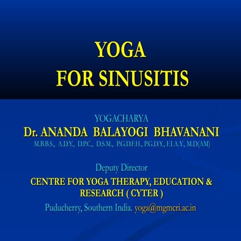 Yoga for sinusitis | PPT