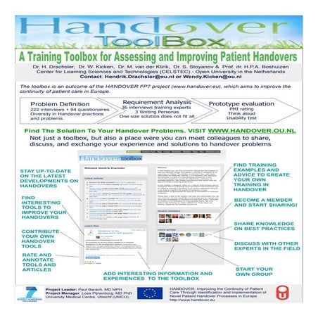The Handover Toolbox | PPT