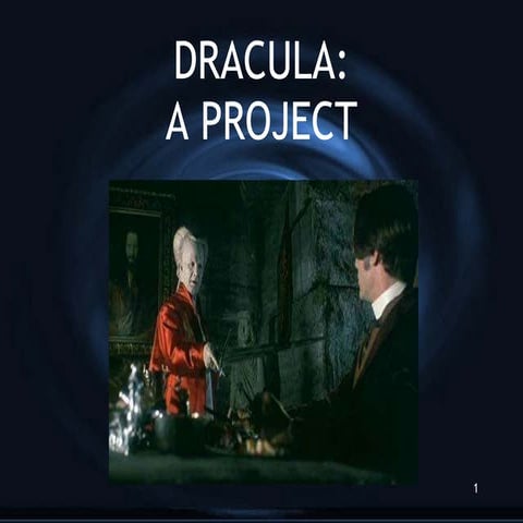Book presentation "Dracula" by Bram Stoker | PPTX