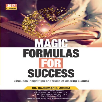 Dr adukia magic formula for success 4th ed | PDF