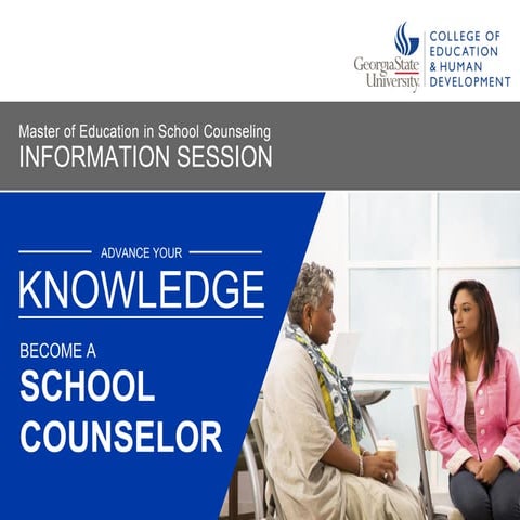 Make a difference in a child's life. Become a school counselor. | PPT