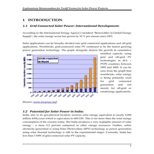 Draft explanatory-memorandum solar-power-projects | PDF
