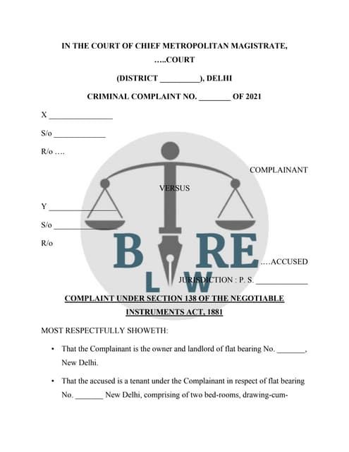 Quashing Petition Format | PDF
