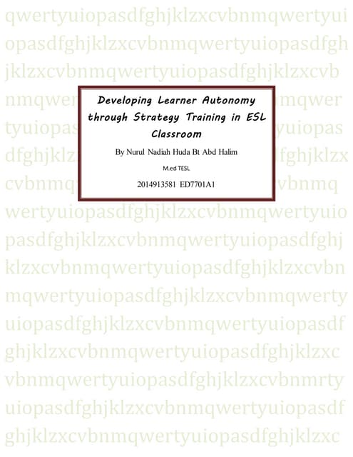 Strategy Inventory for Language Learning (SILL Survey) | PDF