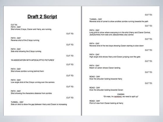 Draft 2 script | PPT