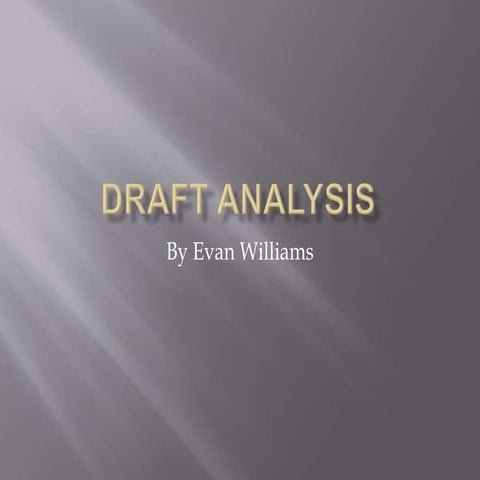 Draft analysis | PPT