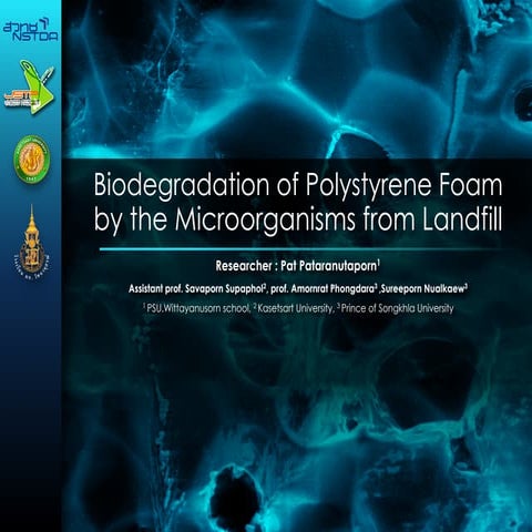 The biodegradation of Polystyrene | PDF