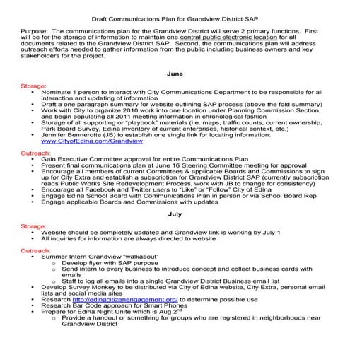 Draft communications plan for grandview district sap 6 3-11(1) | PDF